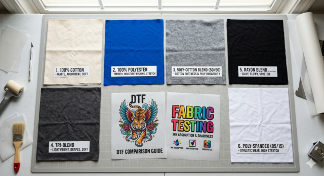 What Fabrics Work Best With DTF Printing Complete Material Guide 2026